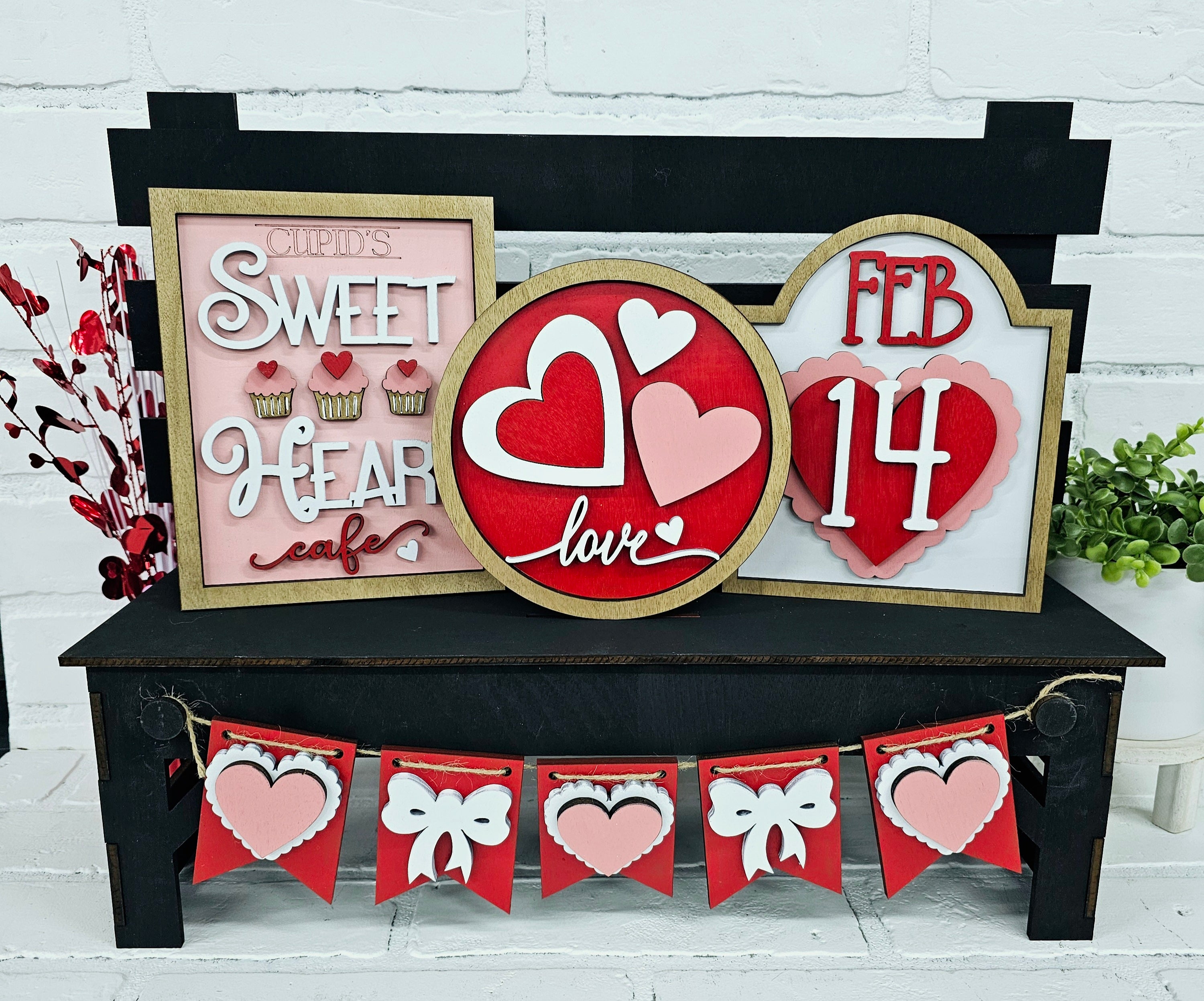 Valentines Day Bench Inserts – Teal Moon Creations