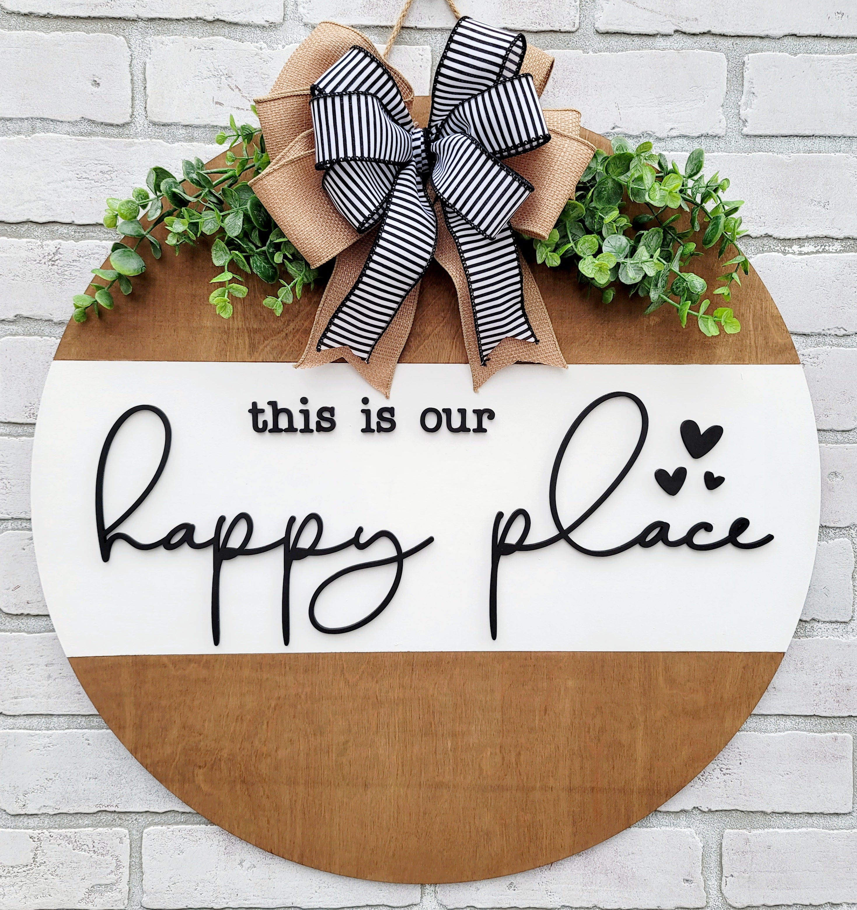 This Is Our Happy Place Door Hanger- wholesale – Teal Moon Creations