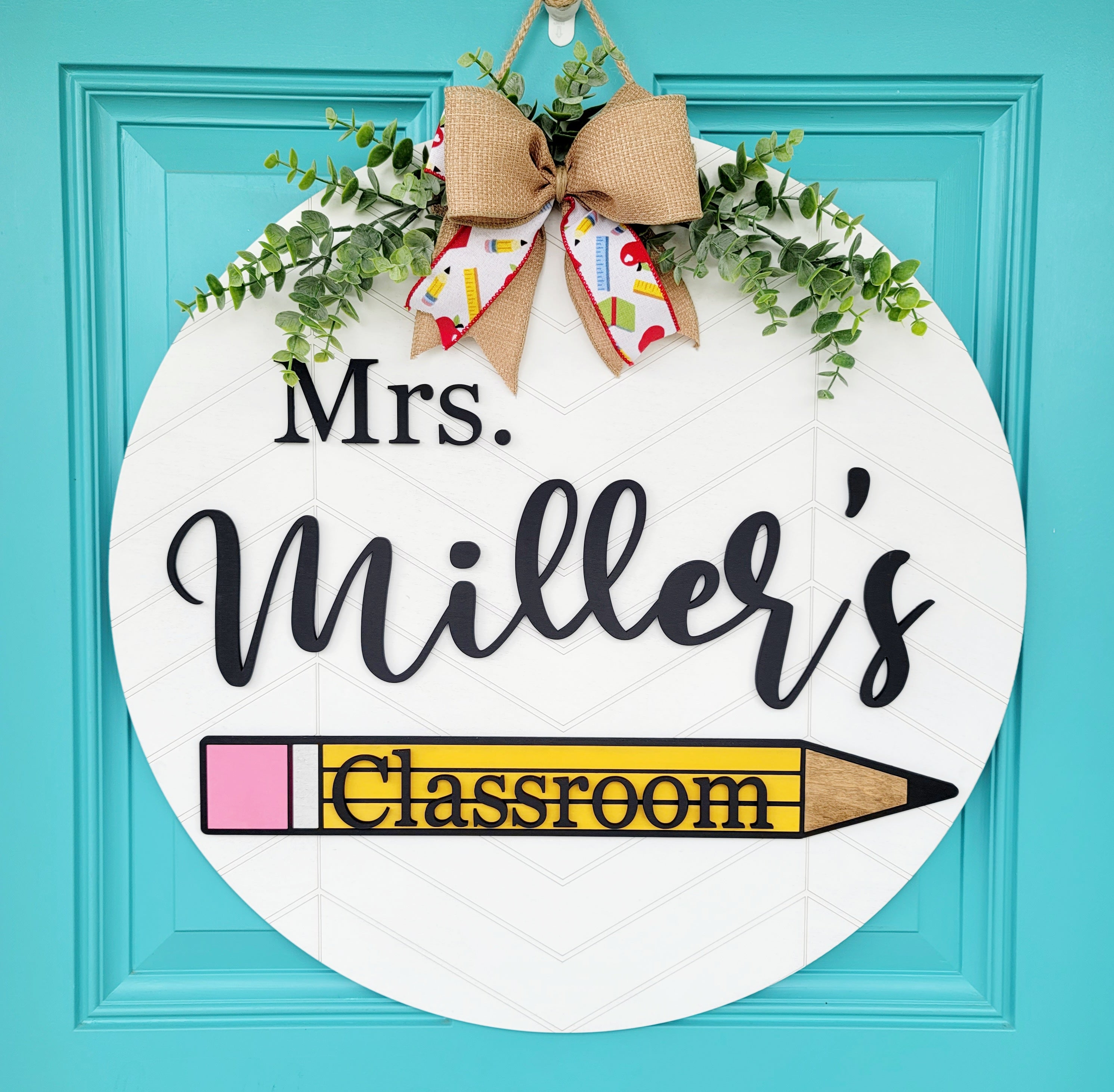 Personalized Classroom Door Hanger – Teal Moon Creations