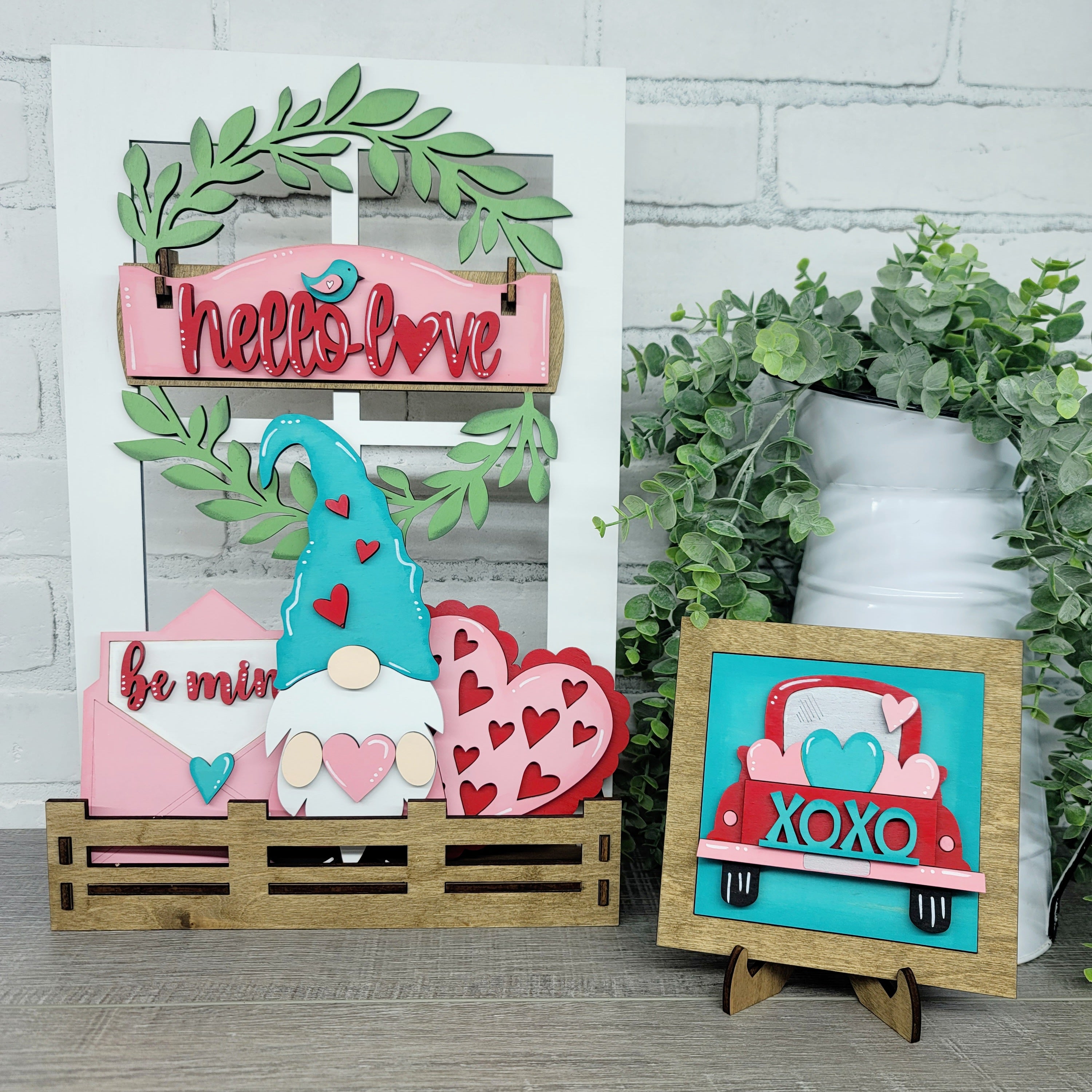 Valentine's Gnome- Interchangeable Window Inserts – Teal Moon Creations