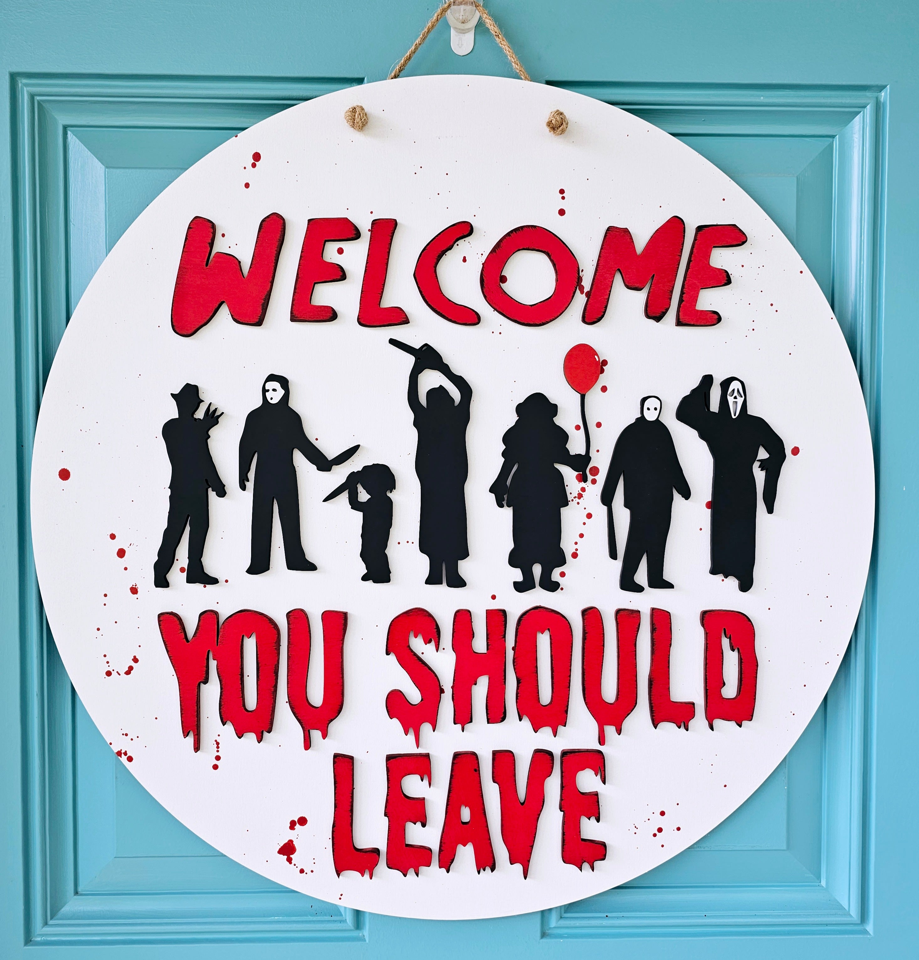 Horror Movie Door Hanger – Teal Moon Creations