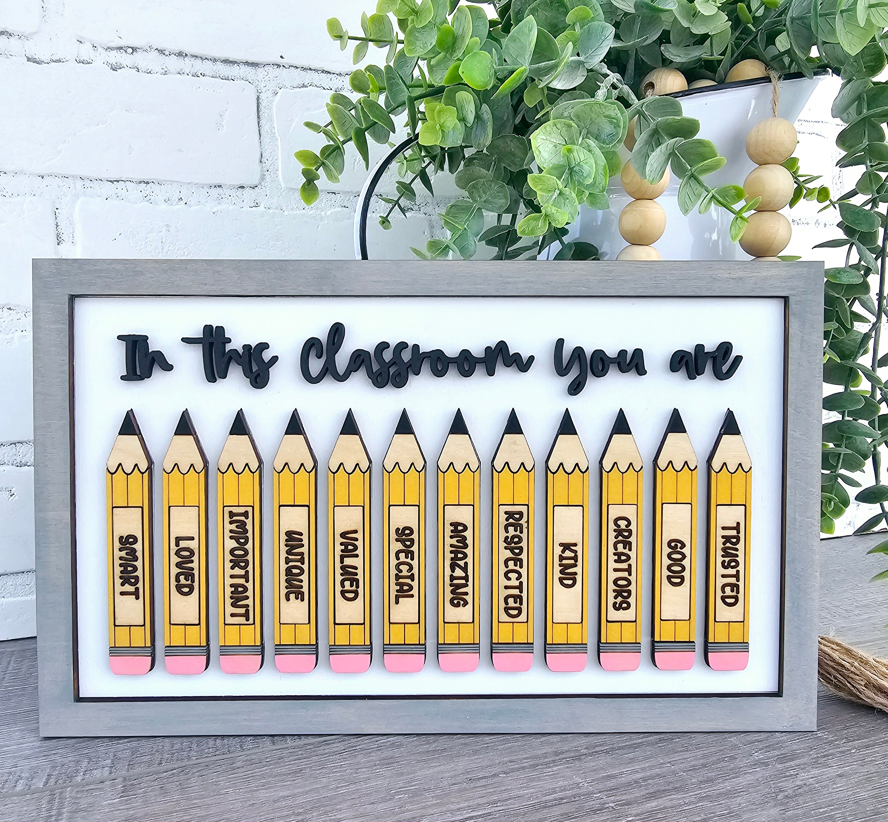 In this Classroom Sign – Teal Moon Creations