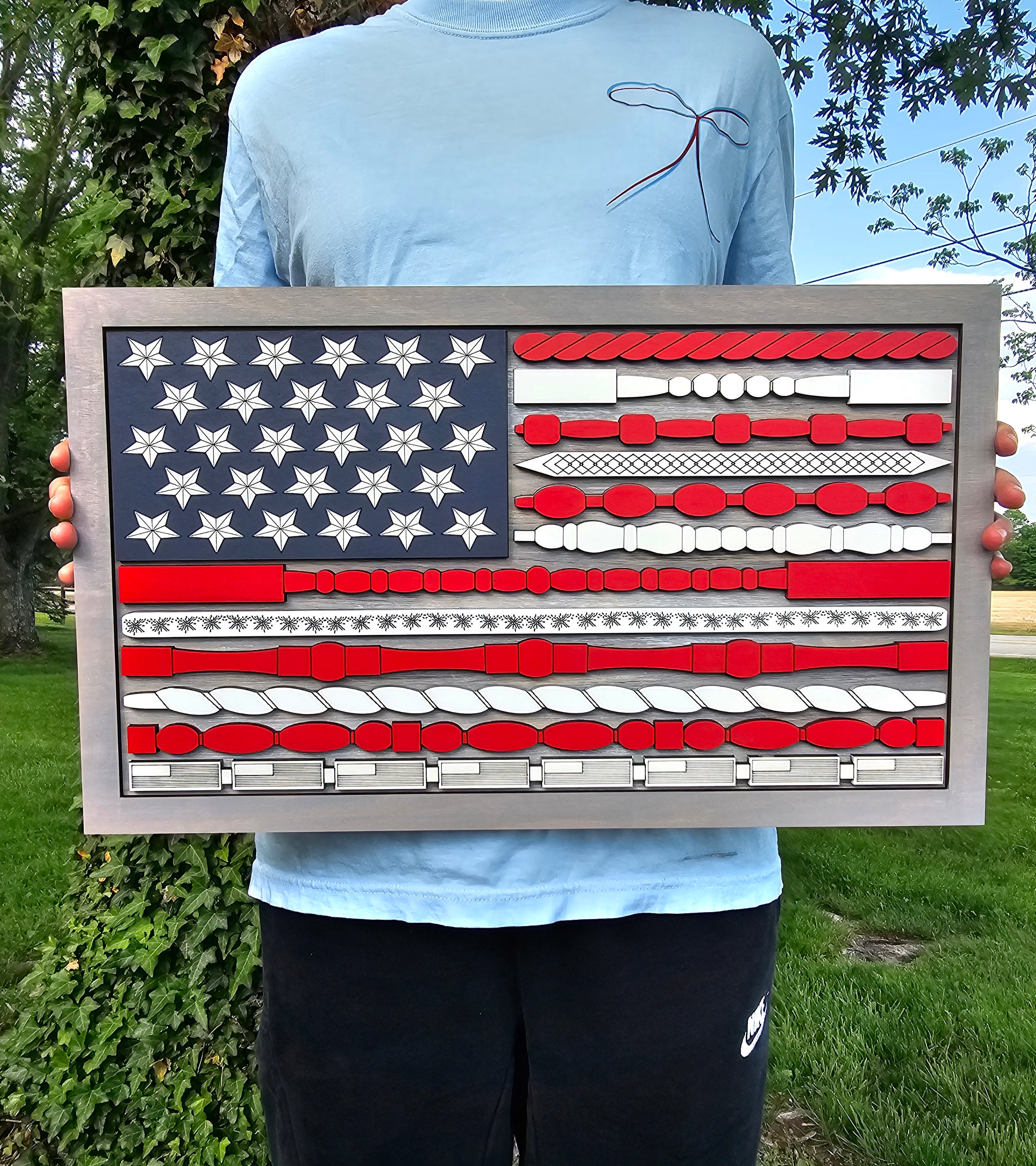 Patriotic Flag Sign-wholesale – Teal Moon Creations