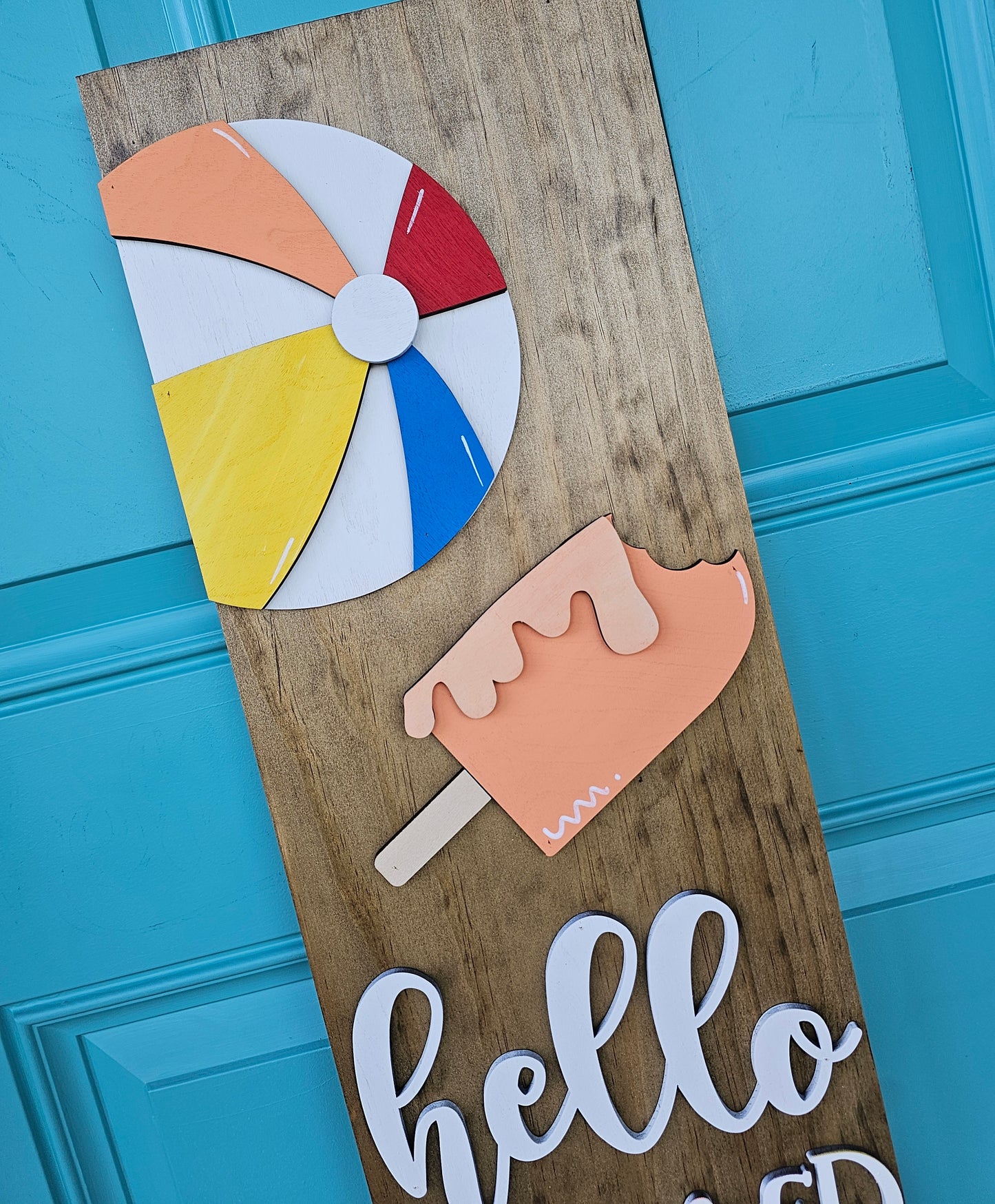 All things Summer Porch Leaner – Teal Moon Creations