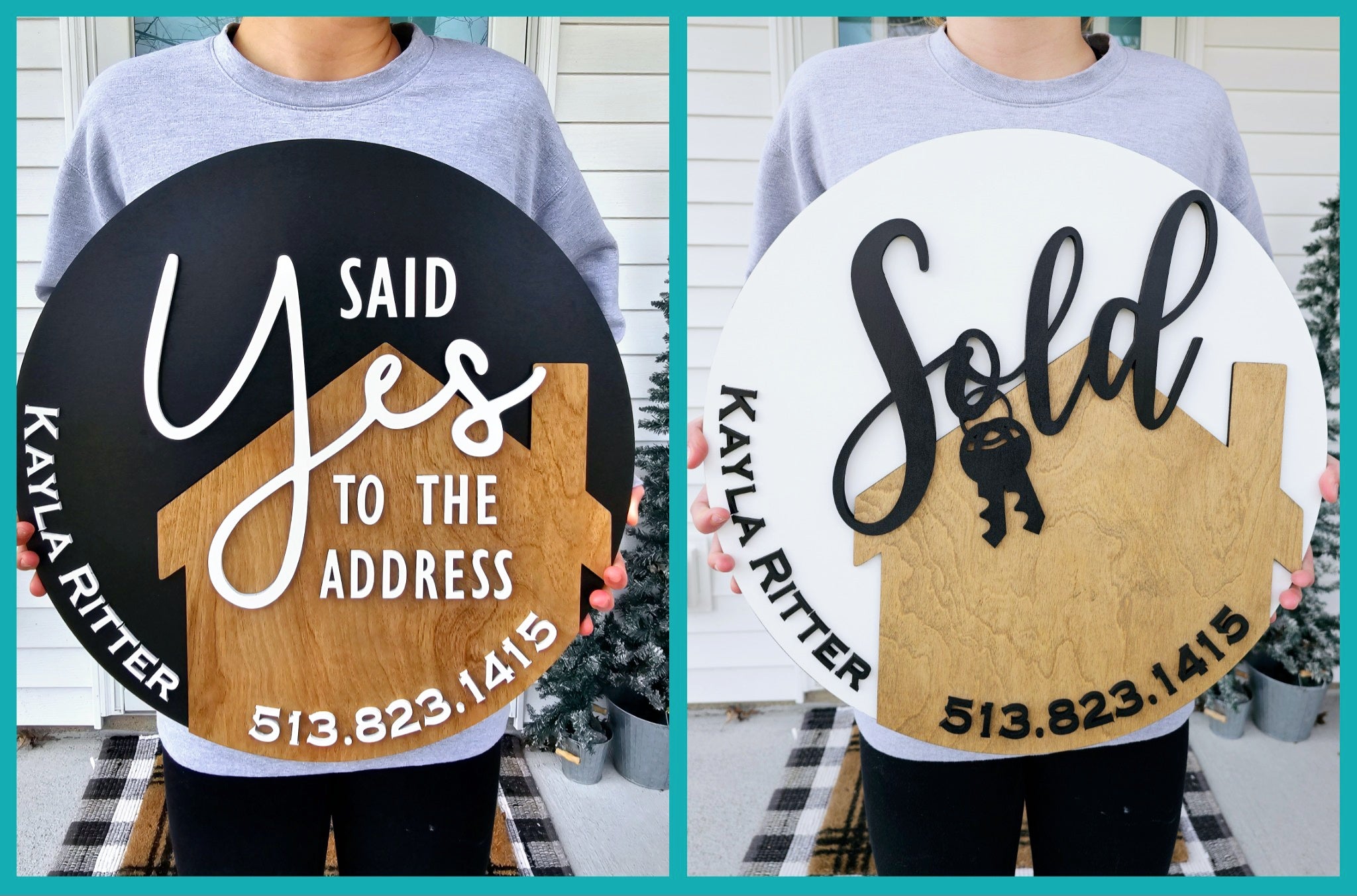 Real Estate Closing Sign – Teal Moon Creations