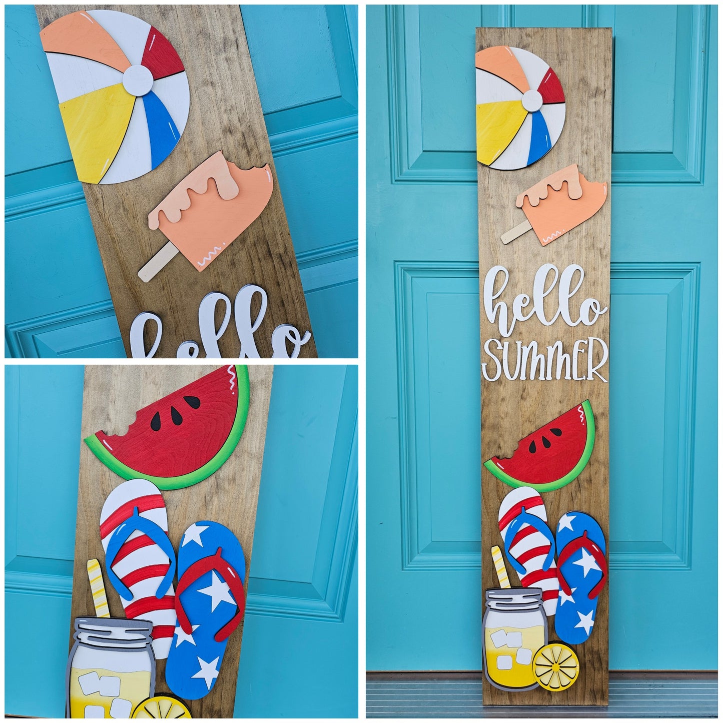 All things Summer Porch Leaner – Teal Moon Creations
