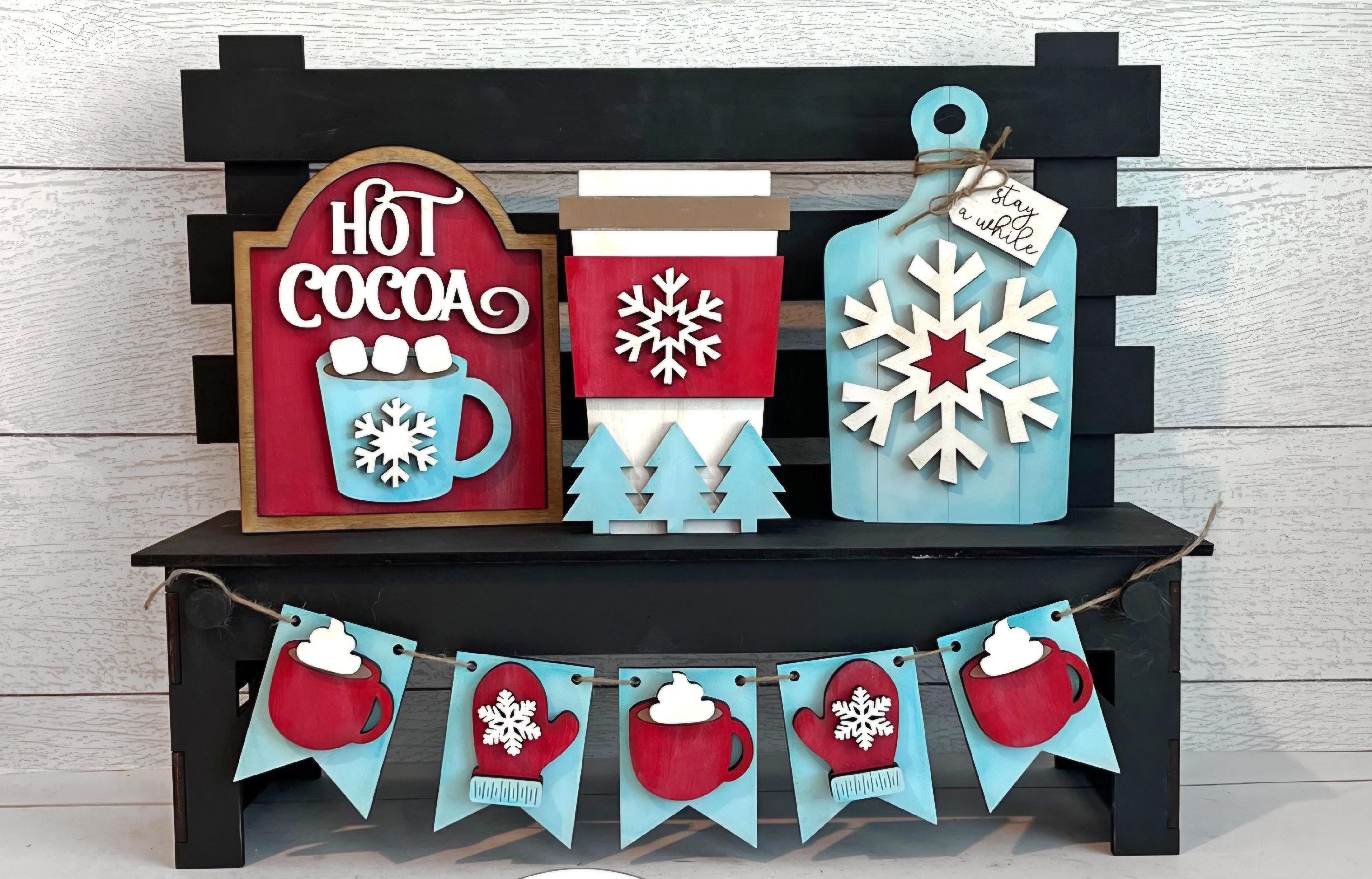 Hot Cocoa Bench Inserts – Teal Moon Creations