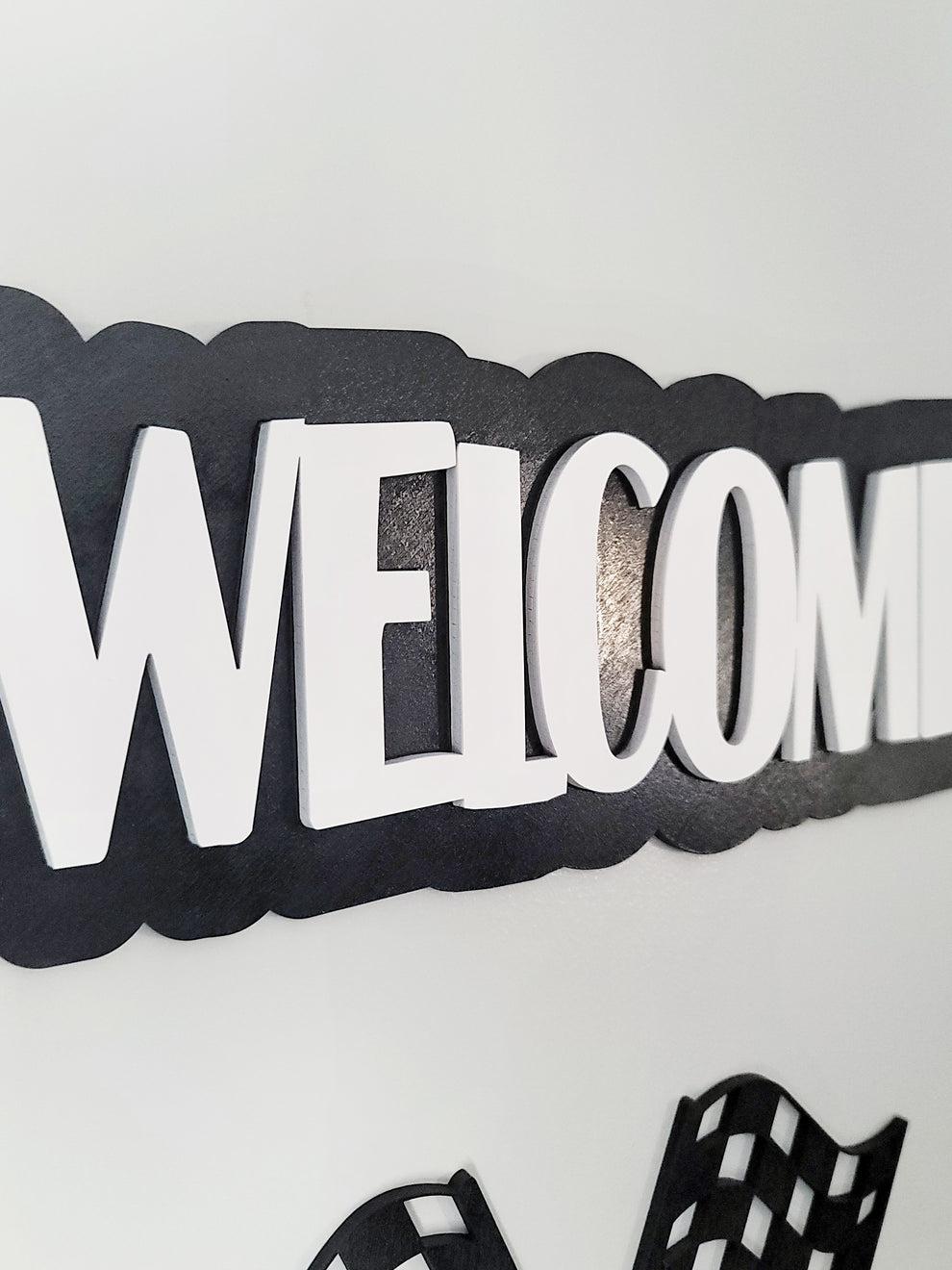 Welcome Race Fans Sign – Teal Moon Creations